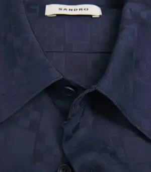 Sandro Jacquard Square Cross Shirt