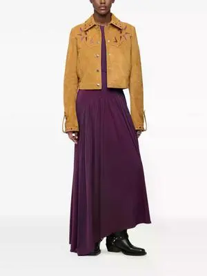 Rabanne Suede Graphic Detail Jacket