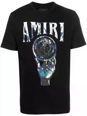 Amiri Crystal Ball Cotton T-shirt - Black