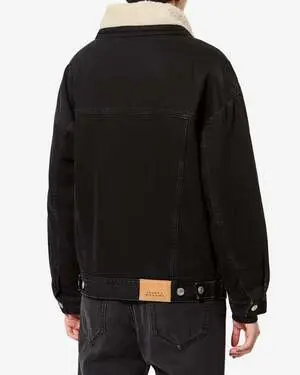 Isabel Marant Étoile Pimia Faux Fur Lined Denim Jacket