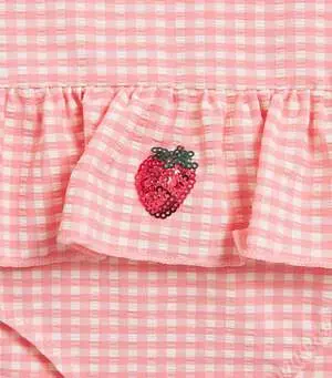 KONGES SLOJD Konges Sløjd Gingham Strawberry Embellished Swimsuit