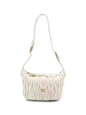 Miu Miu 2010-2026 Matelasse Nappa Shoulder Bag - Neutrals