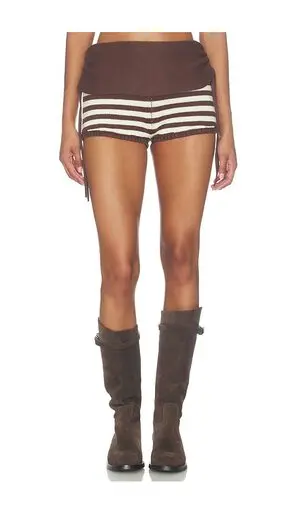 LOVERS AND FRIENDS Pauley Knit Short In . Also - Brown