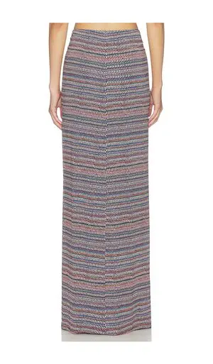 AFRM Carr Shiny Knit Skirt In . Also - Multi