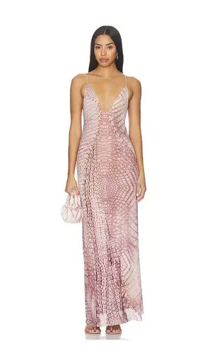 AFRM Romy Maxi Dress - Brown