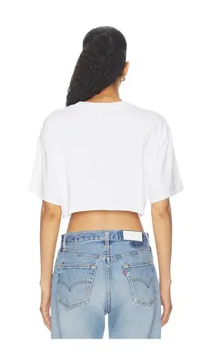 RE/DONE 90s Cropped Easy Tee In . Also