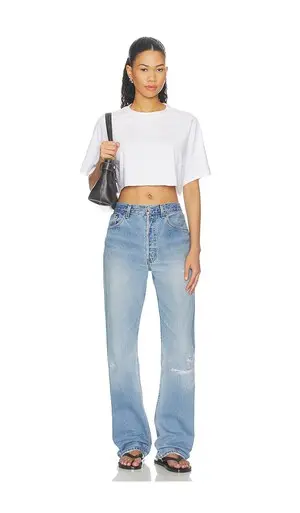 RE/DONE 90s Cropped Easy Tee In . Also