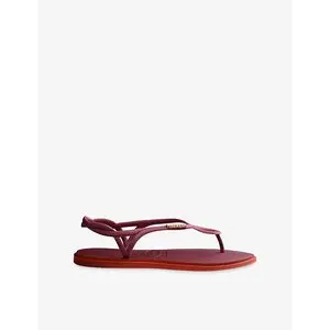 Havaianas Luna Point Rubber Flip Flops - Amaranth/orange