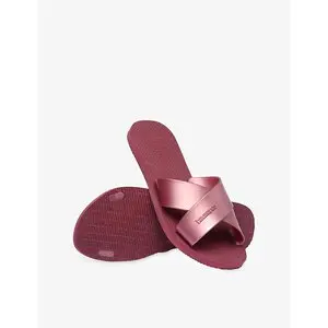 Havaianas Aqua Metallic Rubber Flip Flops