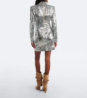 Balmain Sequined Mini Dress