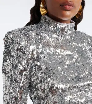 Balmain Sequined Mini Dress