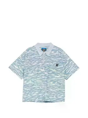 AGNES B. All-over Graphic Print Shirt - Blue