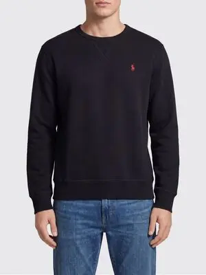 Polo Ralph Lauren Polo Ralph Lauren Cotton Crewneck Sweatshirt With Embroidered Pony Black