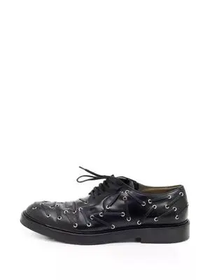 Dior Eyelet-detail Lace-up Derby Shoes - Black