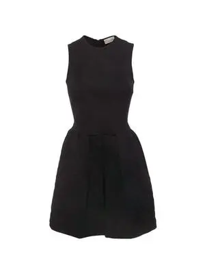 Red Valentino Polka-dot Jacquard Mini Dress