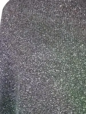 D.exterior Sequin Embellished Knitted Poncho