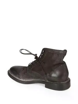Moma Distressed-effect Lace-up Boots