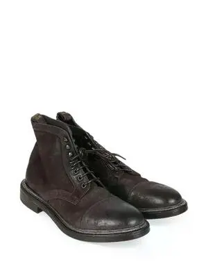 Moma Distressed-effect Lace-up Boots