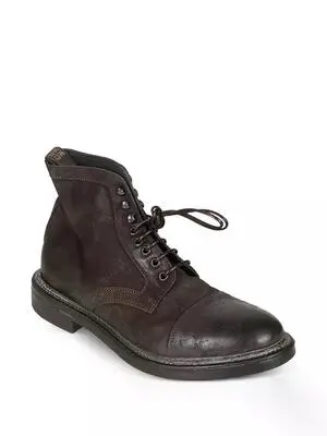 Moma Distressed Effect Lace-up Boots