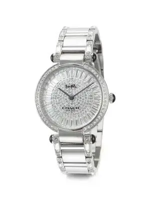 COACH Cary Crystal-embellished 34mm Watch - Silver