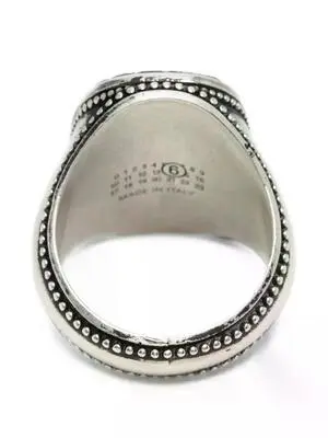 MAISON MARGIELA Burnished-effect Signet Ring