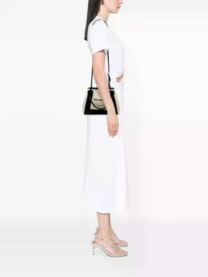 Balenciaga 2014-2015 Canvas Navy Cabas Xs Satchel