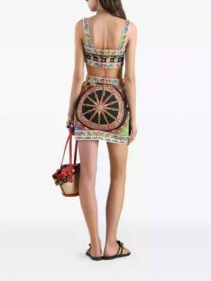 Dolce & Gabbana Carretto-print Cotton Top