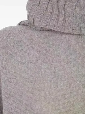 D.exterior Cashmere Cable-knit Roll-neck Sweater - Brown