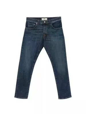 PT TORINO Straight-leg Jeans With Faded Effect - Blue
