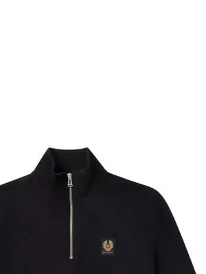 Belstaff Quarter-zip Logo-patch Sweater