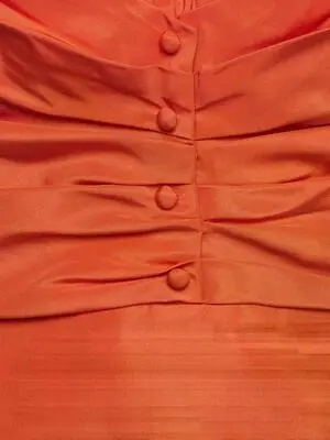 Dior Pleated V-neck Mini Dress
