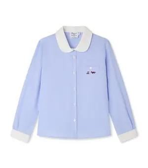 Bonpoint X Maison Kitsuné Embroidered Cotton Shirt