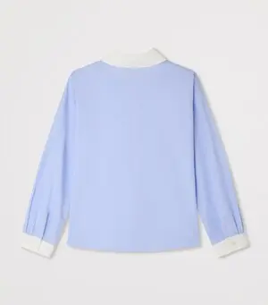Bonpoint X Maison Kitsuné Embroidered Cotton Shirt