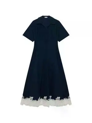 Simkhai Nerris Lace-trim Midi Dress