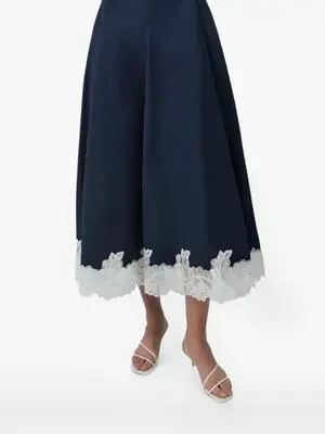 Simkhai Nerris Lace-trim Midi Dress