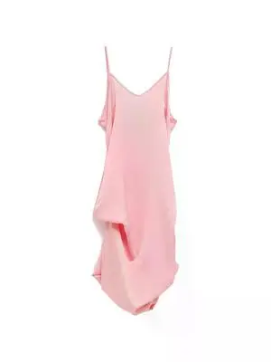 JULIE KEGELS Draped Asymmetric Dress - Pink