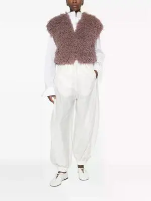 Liu Jo Faux Fur Sleeveless Cropped Jacket