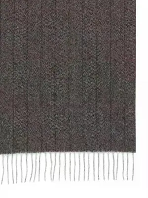 GRAN SASSO Herringbone Check Scarf