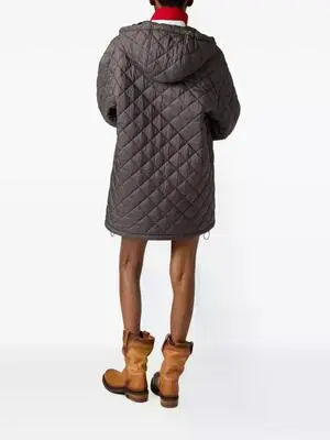 Miu Miu Quilted Technical Pongé Down Jacket