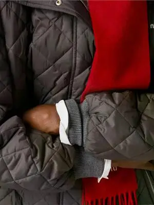 Miu Miu Quilted Technical Pongé Down Jacket