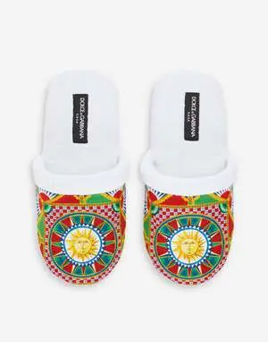 Dolce & Gabbana Cotton Terry Slippers