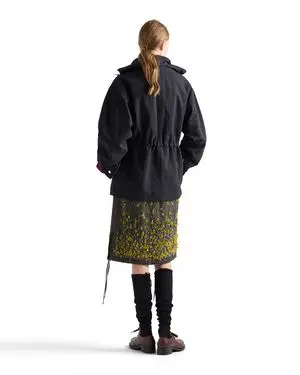 Prada Technical Fabric Parka With Hood