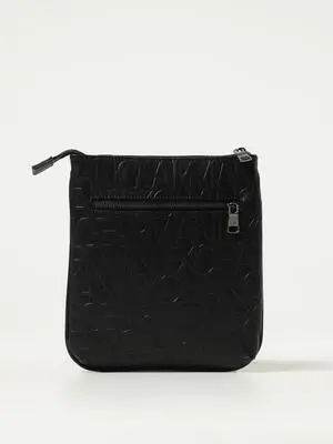 Armani Exchange Embossed Logo Shoulder Bag - Black