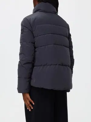 Pinko Short Water-repellent Quilted Nylon Down Jacket With High Neck
