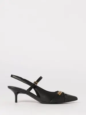 Pinko Pointed Toe Slingback Kitten Heel Shoes - Black