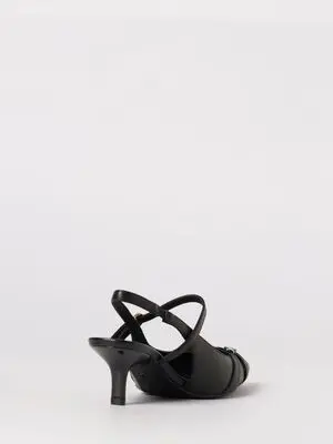 Pinko Pointed Toe Slingback Kitten Heel Shoes - Black