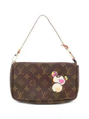 LOUIS VUITTON Louis Vuitton Takashi Murakami 2004 Pochette Accessoires Panda Shoulder Bag