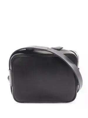 Hermès Leather Messenger Bag - Black