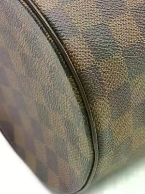 LOUIS VUITTON 2005 30 Papillon Damier Ebene Canvas Tote Bag