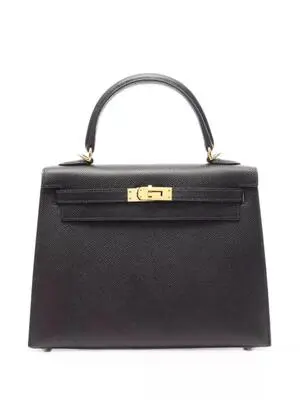 Hermès Hermès 2021 25 Kelly Two-Way Handbag Black